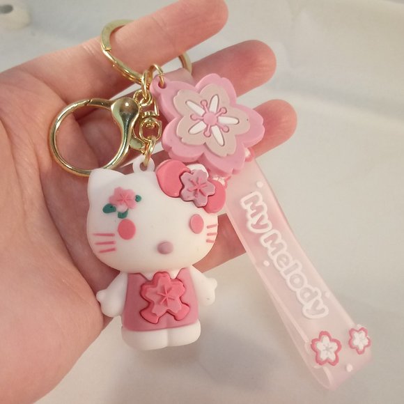 Accessories | My Melody Hello Kitty Key Chain Key Ring Cute Figurine ...